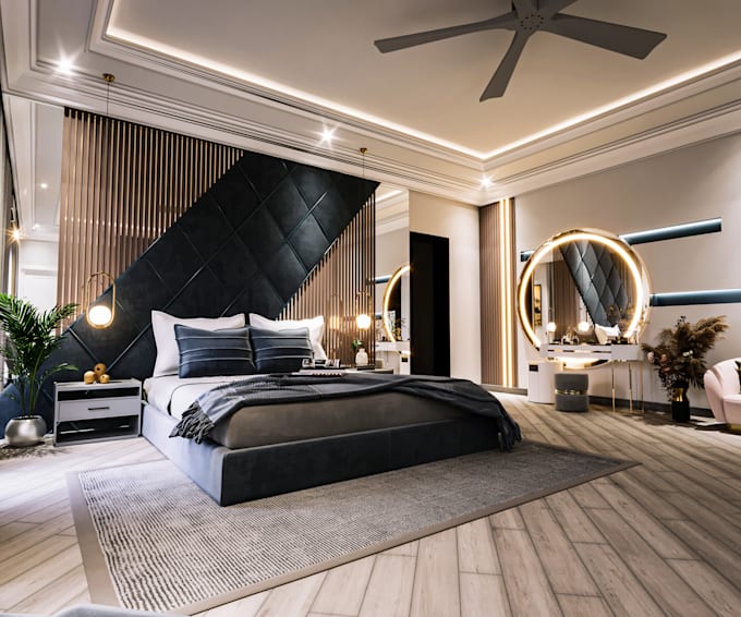 Create exclusive interior design, office design photorealistic 3d visualization by Tabishasif ...