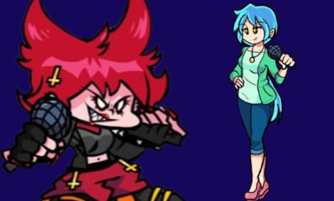 Design fnf sprite animation fnf character design mod logo fnf sprite ...