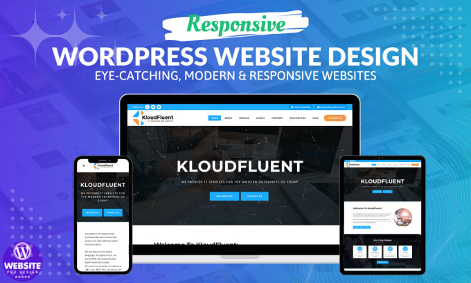Develop modern responsive wordpress website design and wordpress redesign by Web_prodesigns | Fiverr