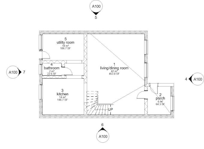 Create a 3d floor plan and building using an image pdf, jpeg with ...