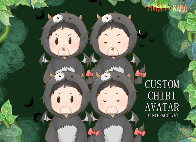 Draw you a pngtuber avatar for stream by Leonmakanorang | Fiverr