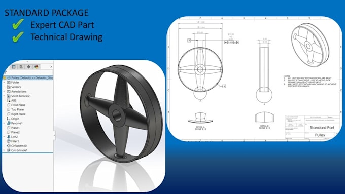 Create an expert cad model for your part by Isabel_clark | Fiverr