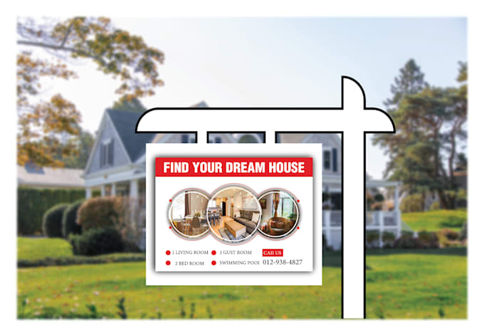 Design yard sign,roll up banner, billboard, lawn sign and banner design ...