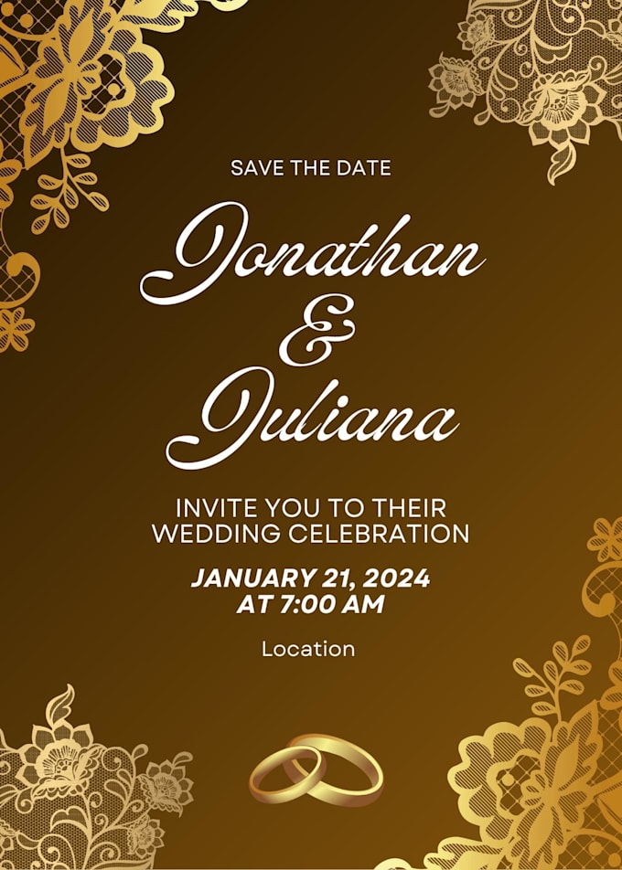 Create a professional invitation card by Design_lover6 | Fiverr