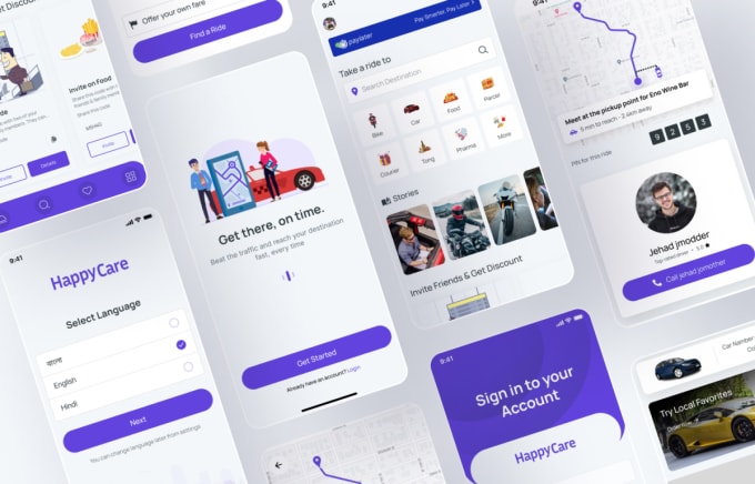 Create figma android and ios mobile app ui ux design by Jehaduiux | Fiverr