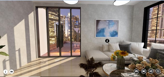 3d render, create a 360 vr panorama virtual tour for your art and gallery by Jukrilstmikel | Fiverr