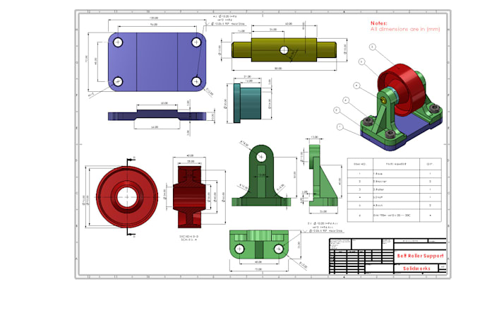 Create 2d technical drawings and 3d printing models by Themn_design ...