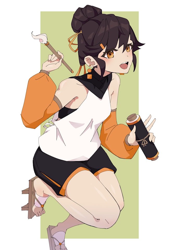 Draw cute 2d girls at your request by M3lon_4rts | Fiverr