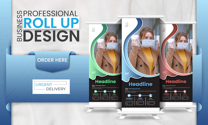 Design print ready retractable, pull up or roller banner by ...
