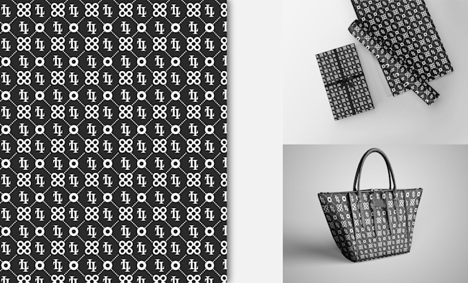 Design seamless luxury monogram repeat vector custom clothing pattern ...