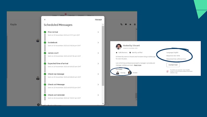 Setup automated messages for your airbnb property listings by Workeaze | Fiverr