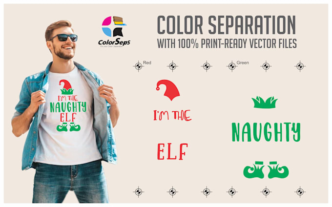 Do complete color separation for screen printing by Color_seps_ | Fiverr