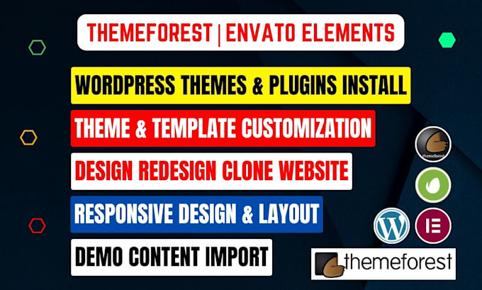 Install and customize themeforest wordpress theme, envato elements ...