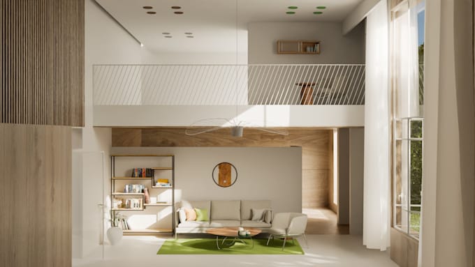 Create photorealistic interior visualizations by Sajidahnaf09 | Fiverr