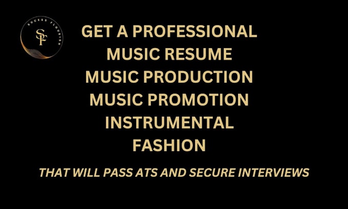Write music promotion music production instrumental ceo resume writing ...