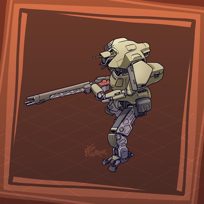 Design a mech mecha for you with believable joints by Hotkoin2 | Fiverr