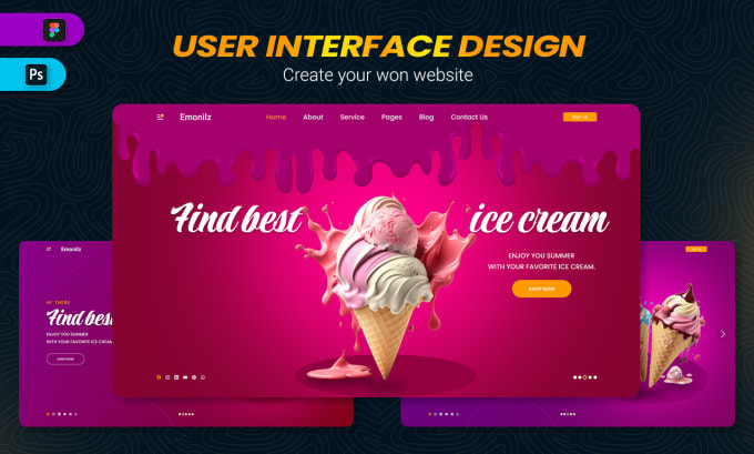 Create figma ui ux design and website ui design by Emonilz | Fiverr