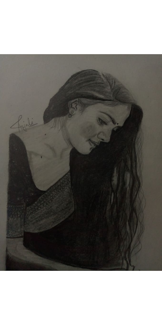 Make a pencil sketch by Rewati_a | Fiverr