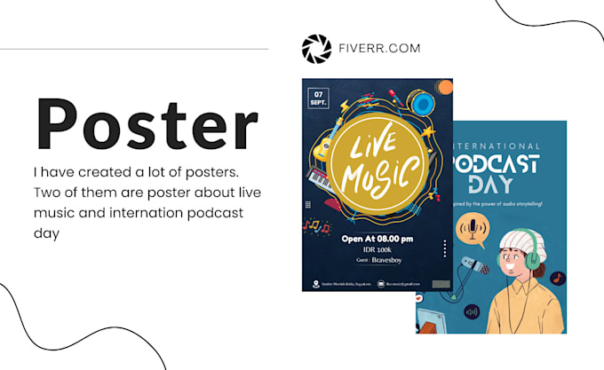 Create custom attractive poster and flyer by Nandorifki201 | Fiverr