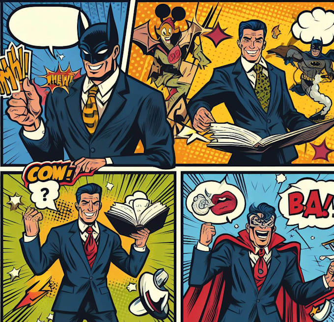 Draw comic book illustration and cover art by Minoide | Fiverr