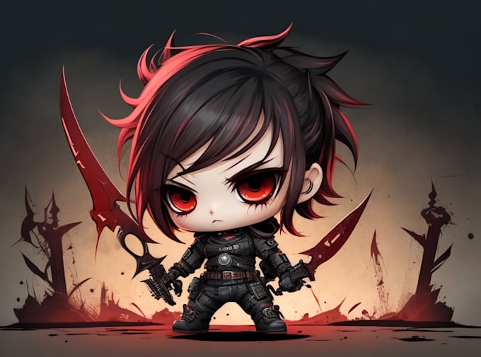 Draw cute or badass chibi character or sticker for you by Kanalbalam ...
