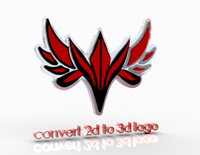 Convert 2d flat logo design to 3d, stl file for 3d printing by ...