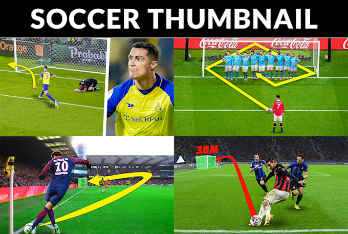 Design advanced football or soccer youtube thumbnails by Simone_7 | Fiverr