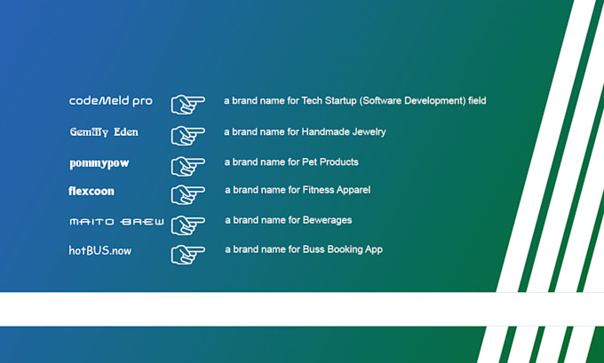 Name your business with iconic, catchy brand name ideas by Janith_buzz ...