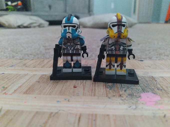 Paint and design a custom lego minifigure by Concorddawn | Fiverr
