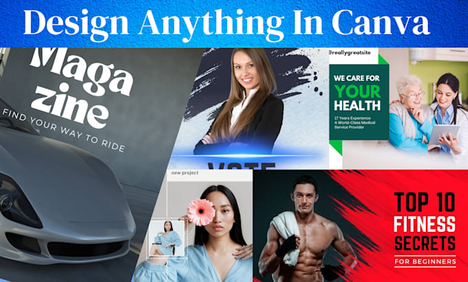 Design editable canva poster, canva flyer, pamphlet and leaflet design ...