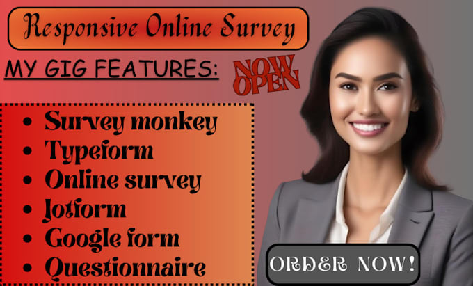 Create responsive online survey typeform questionnaire with real ...