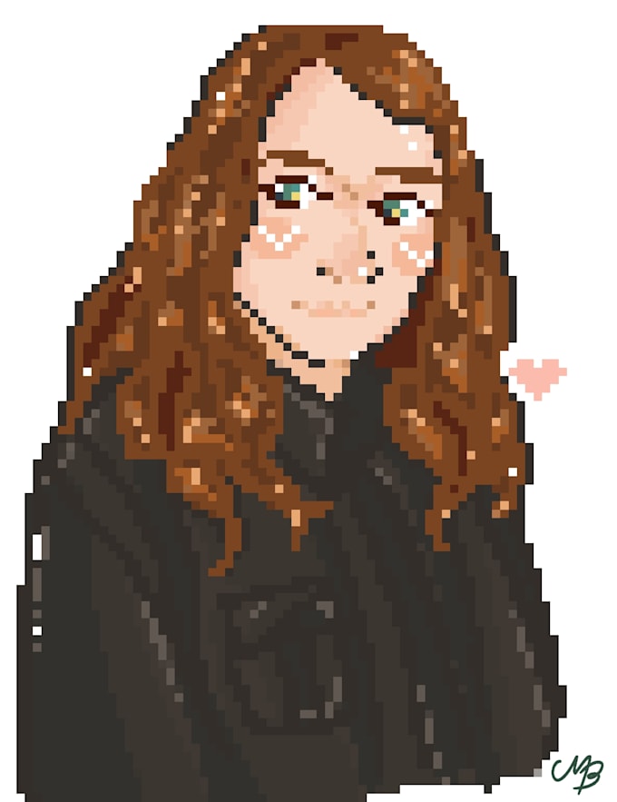 Make a pixel portrait by Mahoneybeetle | Fiverr