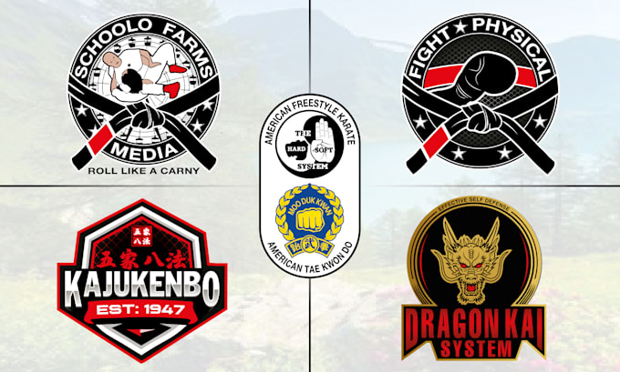 Design professional jiu jitsu, martial arts logo by Sujon_logo | Fiverr