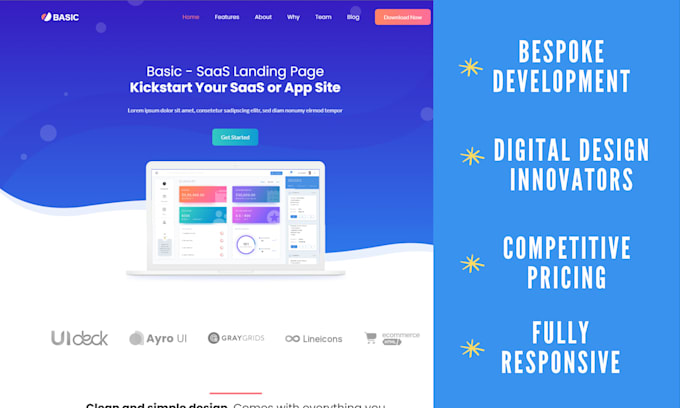 Build a landing pages by Landixx | Fiverr