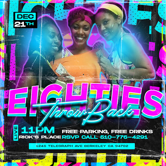 Create and eighties throwback flyer for your event by Richintentions ...