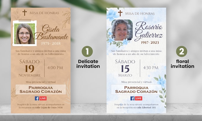 Design an invitation card for the honorary mass by Mauromarchese | Fiverr