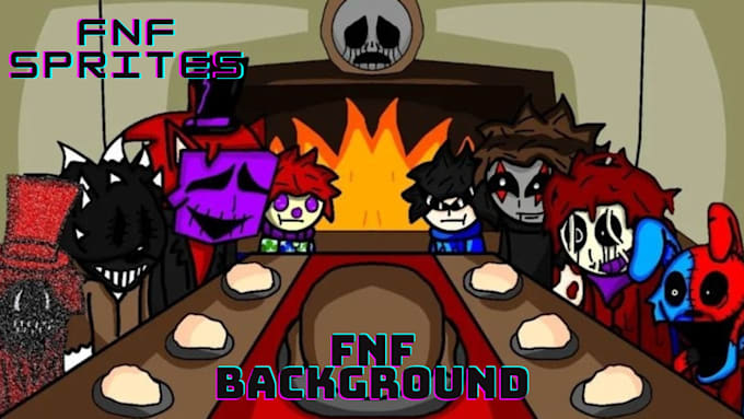 Design background for fnf mod,sprites,fnf sprite animation, fnf ...
