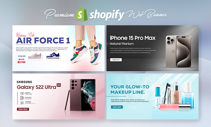Design shopify banner, header, hero image, shopify slider and website ...