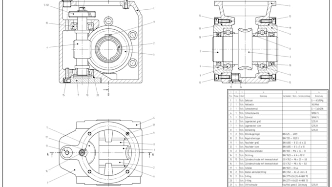 Crear dibujos de ingeniería 2d, dibujos mecánicos, dibujos técnicos