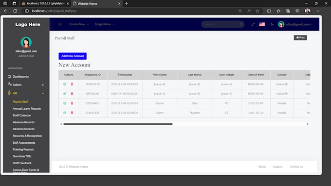 Database Using Php And Mysql By Cherrythunder Fiverr
