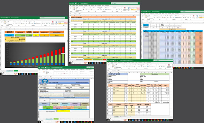 Design excel, google spreadsheet template and dashboard by Accounts_corner | Fiverr
