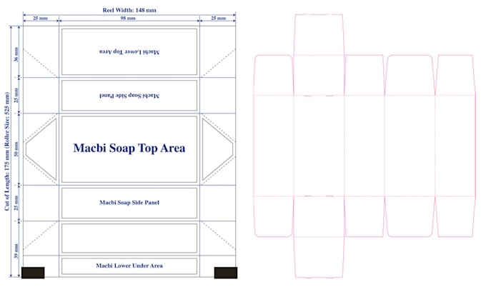 Create die line, die cut template for box packaging by Fawadax | Fiverr