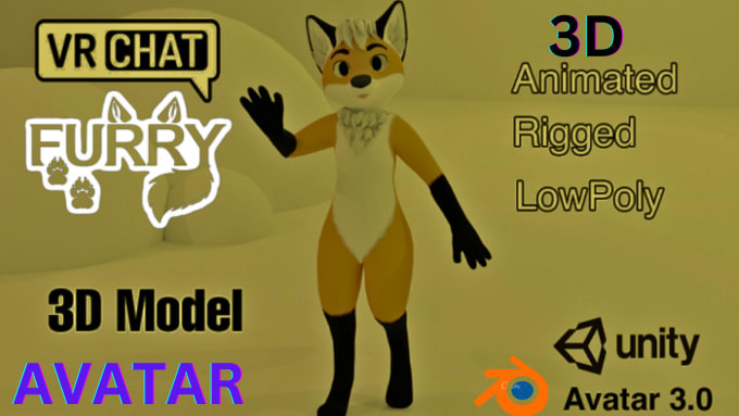 Create Highly Custom Vrchat Avatar 3d Furry Avatar Vseeface Vtuber Nsfw Sfw By Slyvester