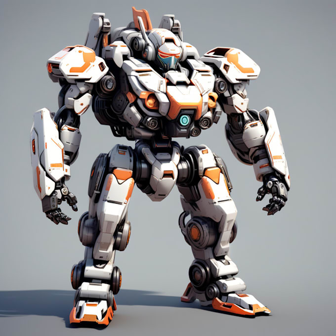 Design robots and concept art of futuristic mecha by Caterin65 | Fiverr