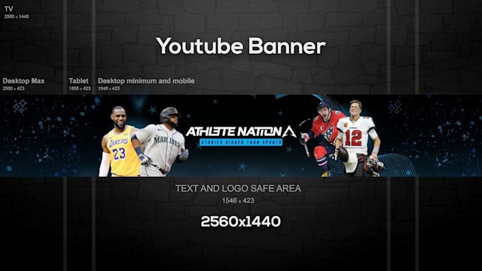 Do youtube banner and logo for football and sports channel by Smart ...