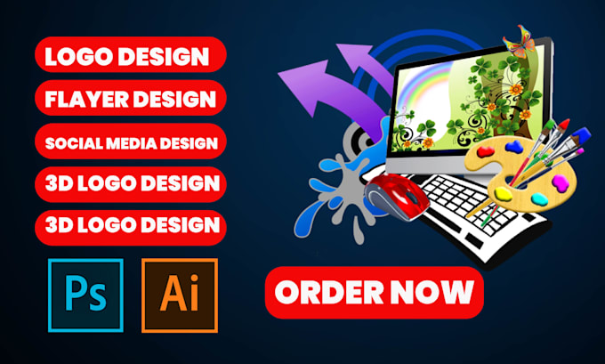 Do any graphic design work using adobe photo shop,illustrator by Roba ...