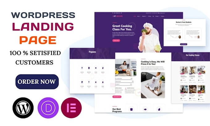 Build wordpress website landing page design or squeeze page or one page website by Nipponchanda ...