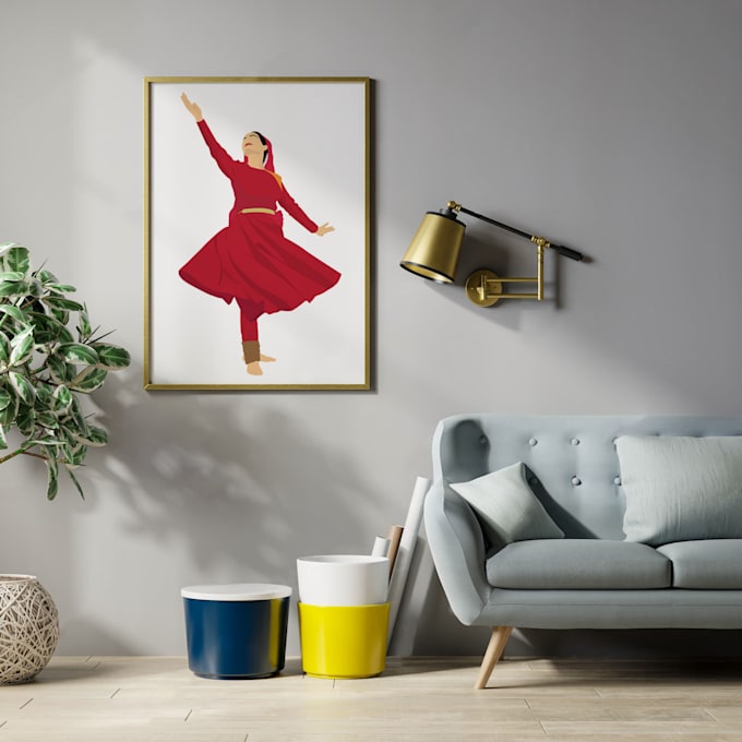 Draw a minimalist faceless portrait, illustration from your photo by ...