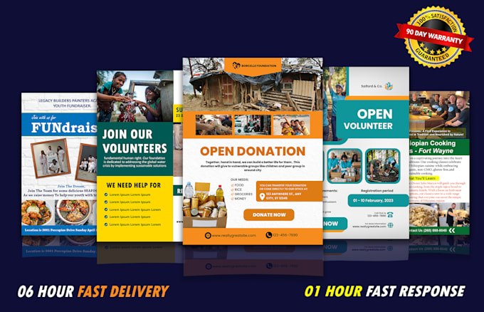 Design charity flyers , fundraising flyer, donation flyer, crowdfunding ...