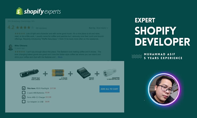 Do shopify website development, designing, customization, and bug fixing by Yanster_wu | Fiverr